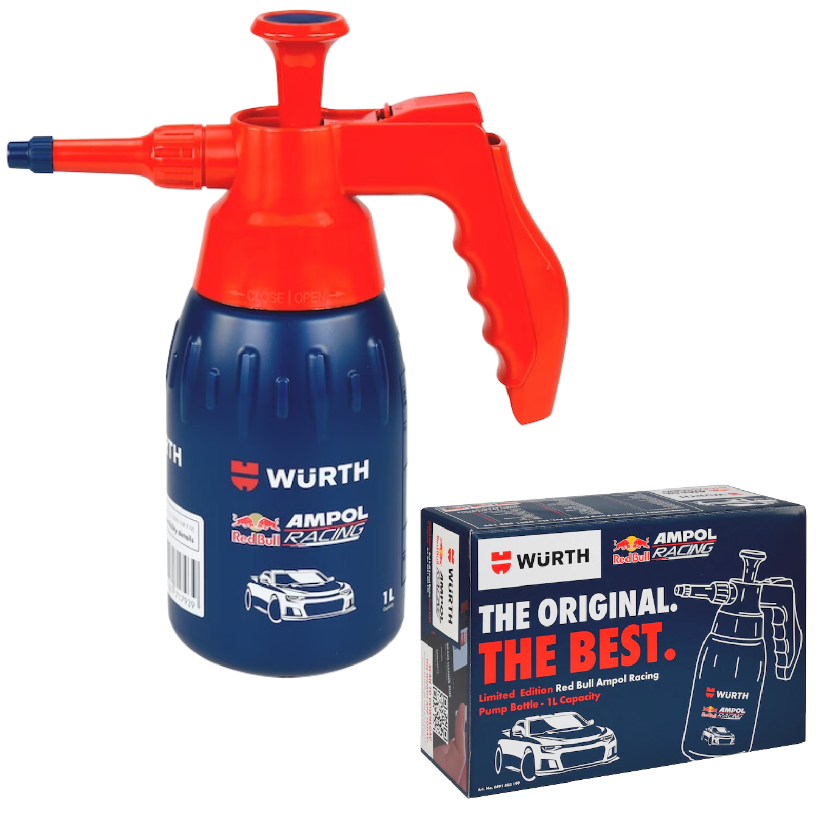 1L Wurth RedBull Ampol F1 Racing Brake Cleaner Specific Pump Spray Bot